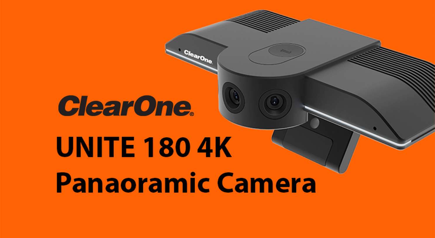 New ClearOne UNITE® 180 ePTZ Camera Delivers 180-degree Panoramic View ...