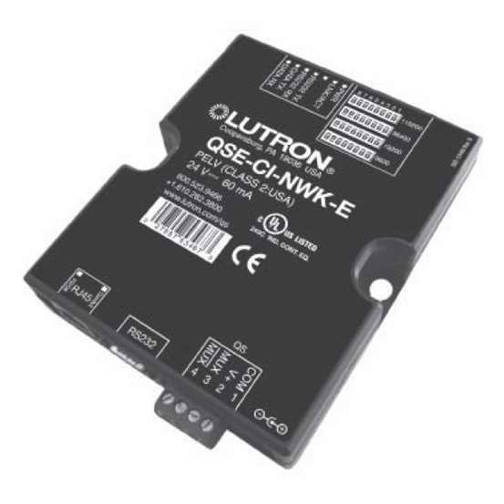 Grafik Eye QS network control interface, LU-QSE-CI-NWK-E | Products | RGB Communications